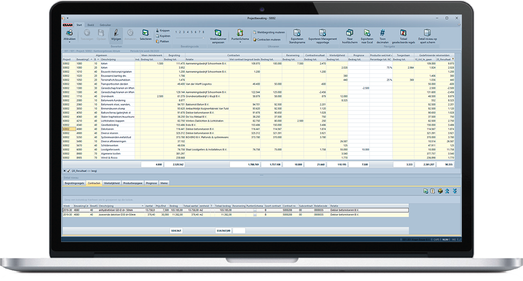 Projectadministratie bouw | Projectbewaking | kraan